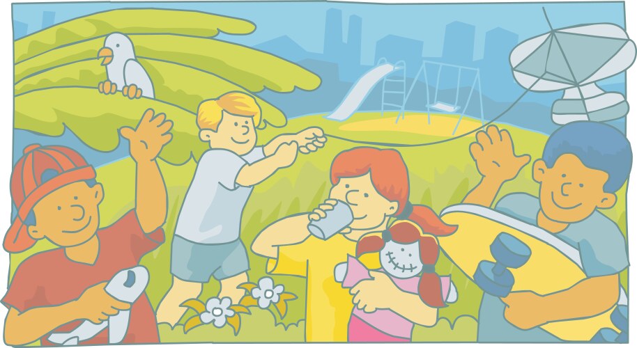 Children Playing Vector Images (over 170,000)