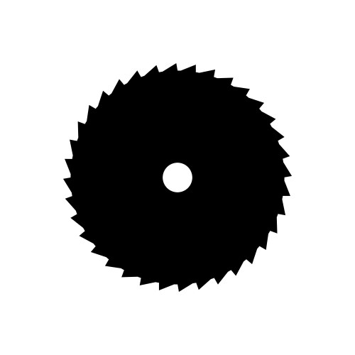 Metal saw logo Royalty Free Vector Image - VectorStock