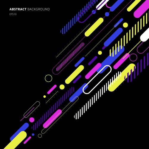 Abstract colorful geometric square border pattern Vector Image