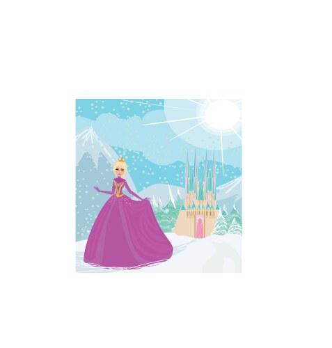 Winter princess Royalty Free Vector Image - VectorStock