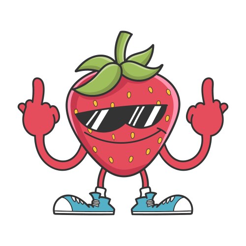 Middle finger emoticon Royalty Free Vector Image