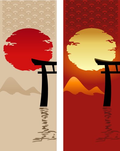 Abstract asian background Royalty Free Vector Image
