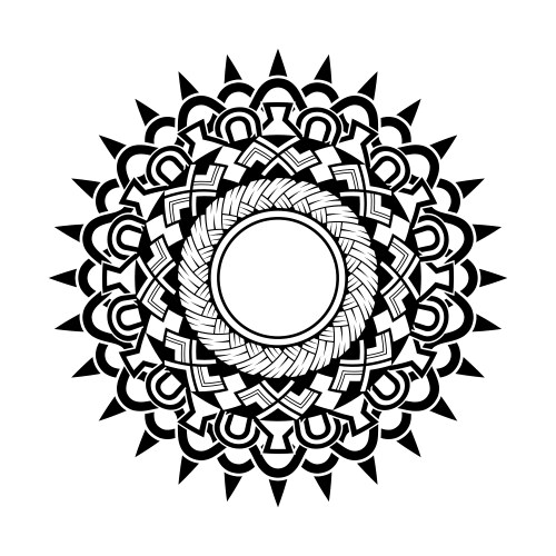 Polynesian Sun Tattoo Meaning Vector Image Sketch Polynesian Tattoo