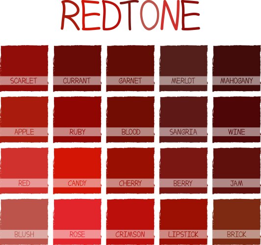 Color Names Tone Vector Images (over 100)
