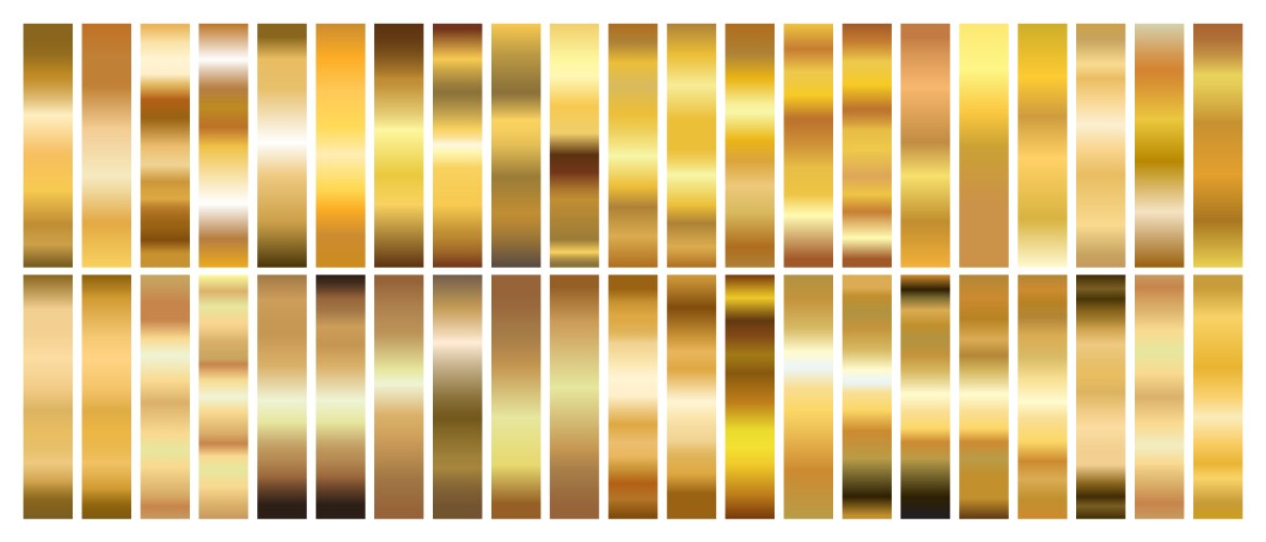 Yellow paint color swatches with shade names Vector Image