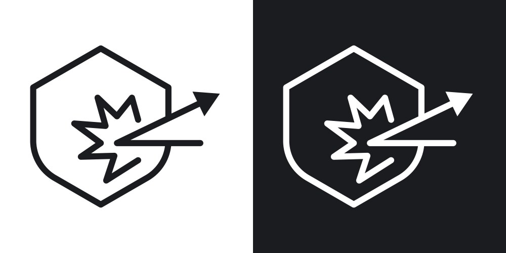 Id badge icon set security identity pass symbol Vector Image