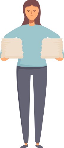 Paper production roll icon cartoon style Vector Image