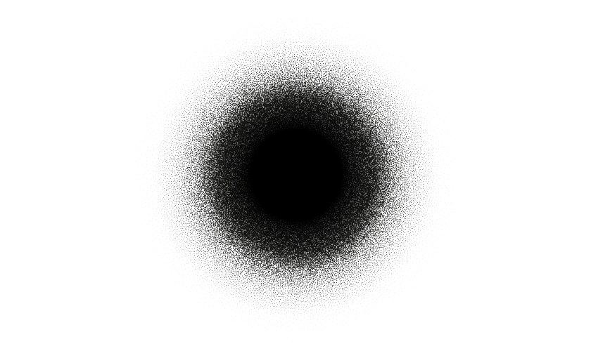 Dotwork stain circle grain noise spray dot Vector Image