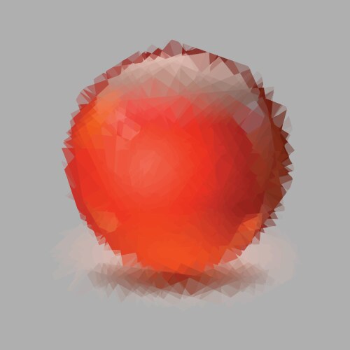 Red glass ball Royalty Free Vector Image - VectorStock