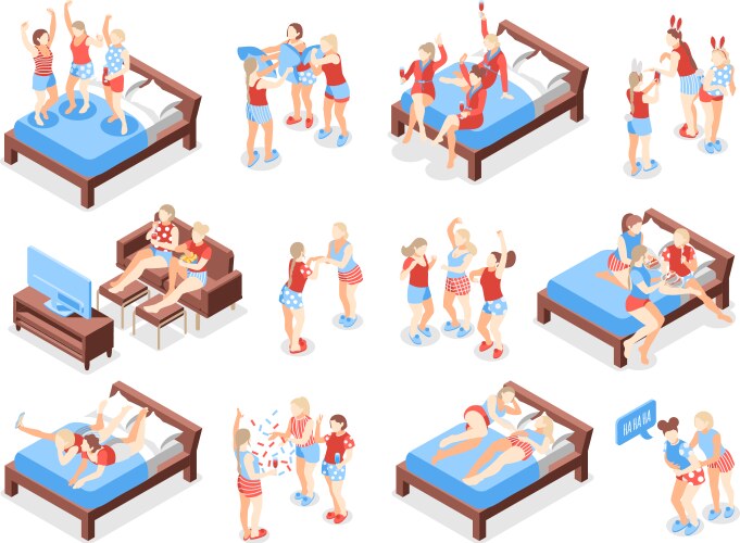 Pajama party Royalty Free Vector Image - VectorStock