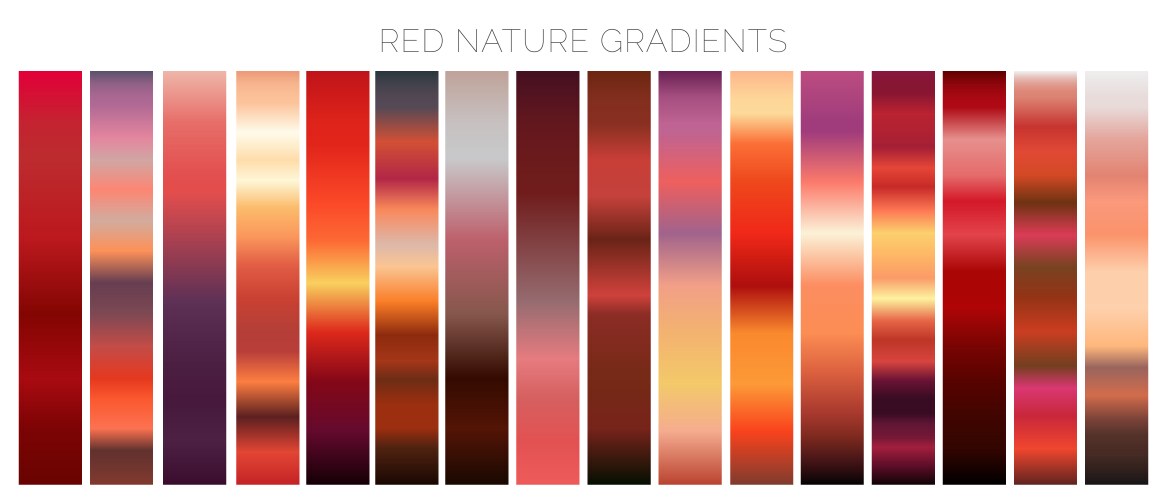 Purple color shades swatches palette with names Vector Image