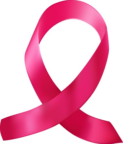 Ribbon cancer symbol concept Royalty Free Vector Image