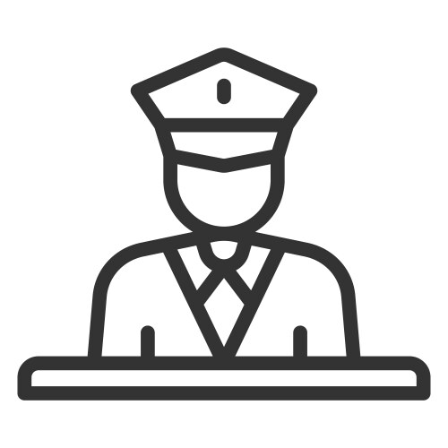 Policeman Black and White Clip Art Vector Images (over 390)