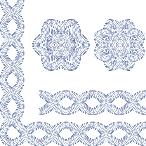 Intricate Guilloche Pattern Royalty Free Vector Image