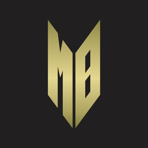 Logo alphabet monogram with emblem style Vector Image