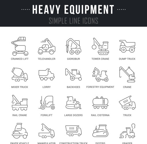 Safety first sign heavy equipment on white Vector Image