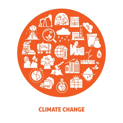 Climate Change Silhouette – Royalty-Free Vector | VectorStock