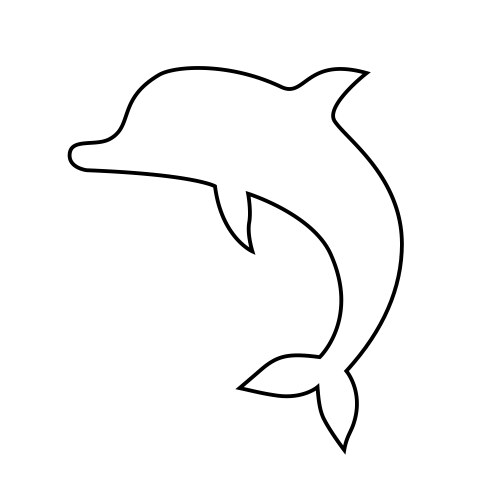 Dolphin line icon outline sign linear Royalty Free Vector Dolphin line icon outline sign linear Royalty Free Vector