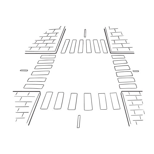 Intersection Road Cartoon Vector Images (over 1,100)