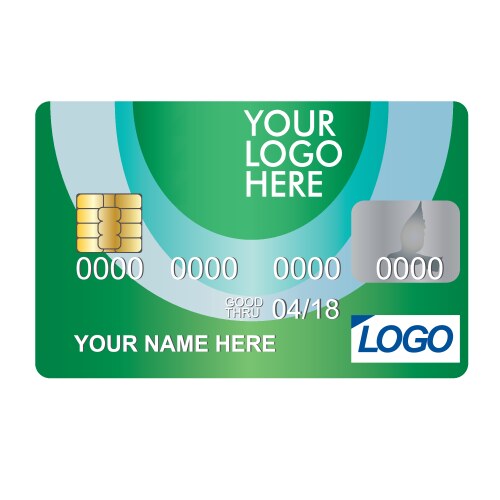 Credit card template Royalty Free Vector Image