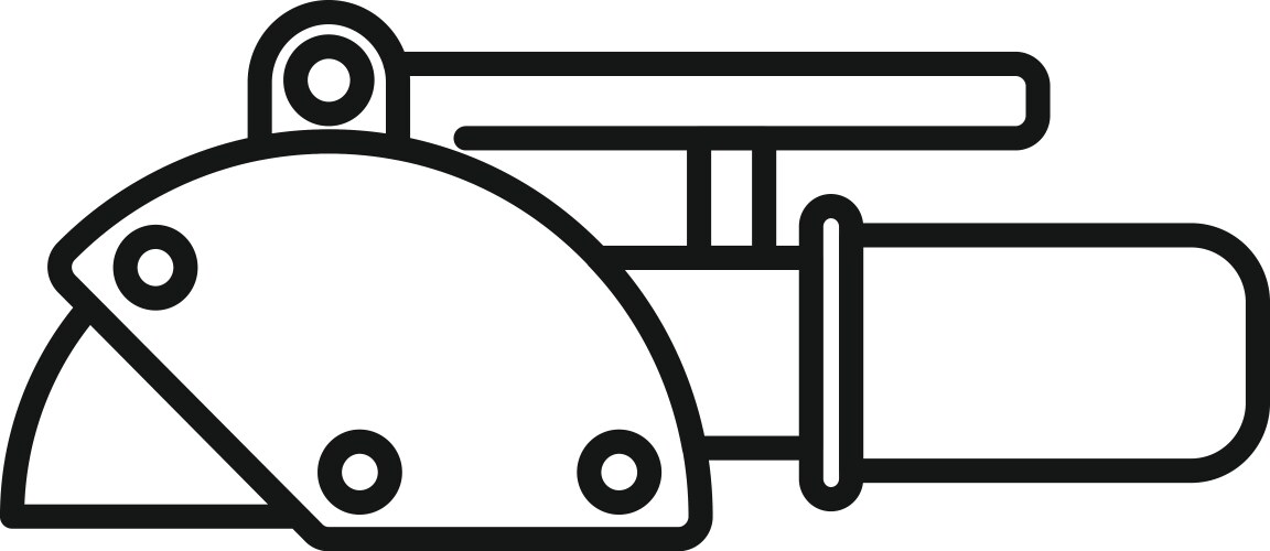 Angle grinder cutting disc tool for construction Vector Image