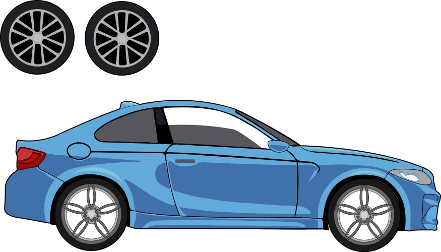 Bmw e34 Royalty Free Vector Image - VectorStock