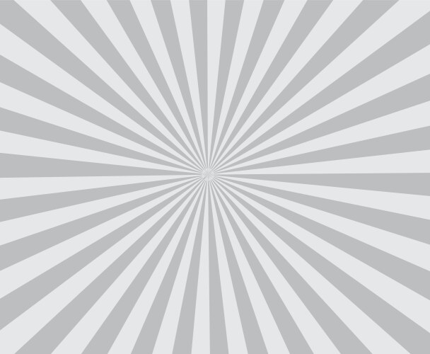 Ray retro background gray colored rays stylish Vector Image