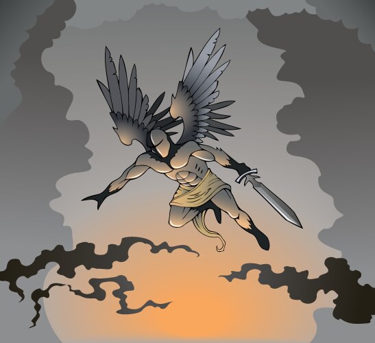 Angel Warrior Vector Images (over 1,400)