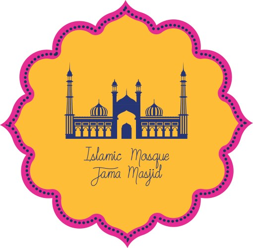 Mosque Indian Edification Vector Images (25)