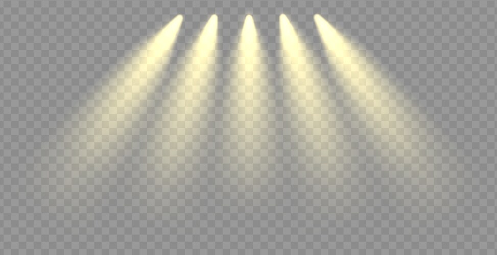 Spotlight ray stage effect spot light beams shine Vector Image
