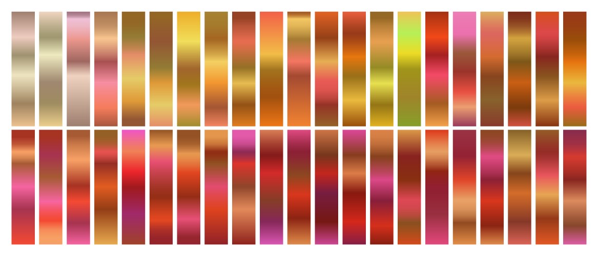 Red color shades swatches palette with names Vector Image