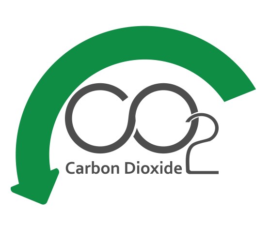 Carbon dioxide reduction icon Royalty Free Vector Image