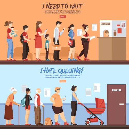 People Queue Vector Images (over 5,300)