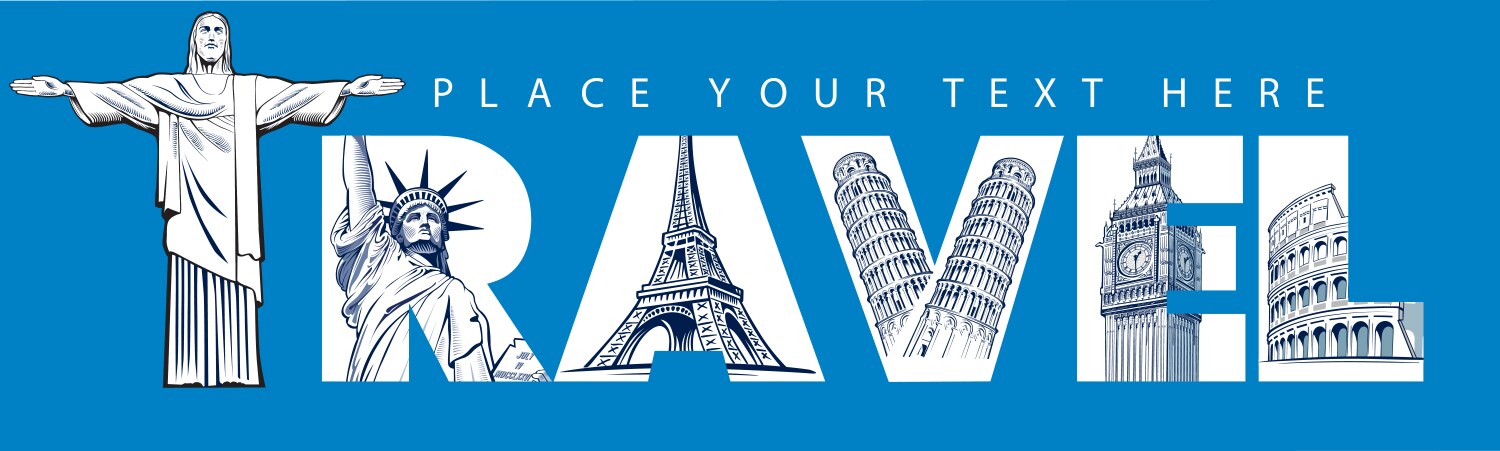 Famous places in italy Royalty Free Vector Image