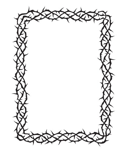 Crown thorns and roses Royalty Free Vector Image