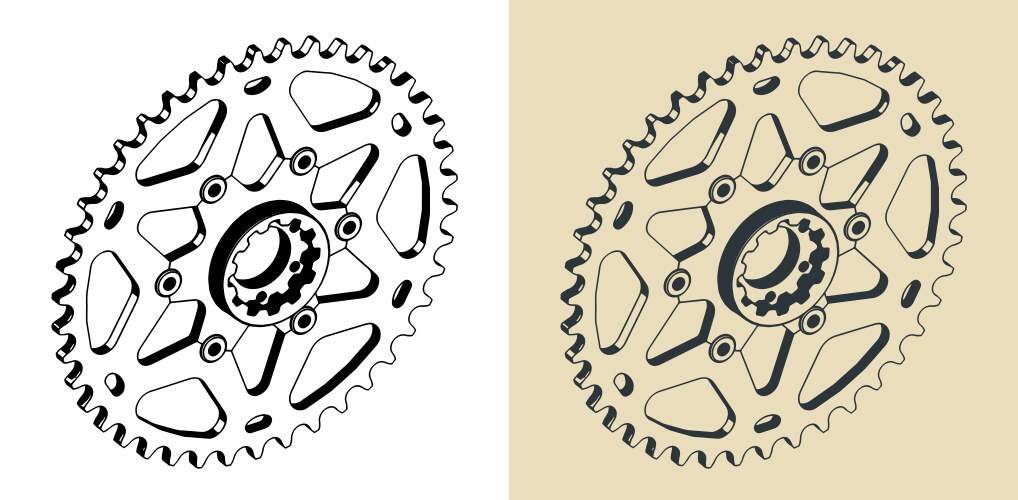Motorcycle sprocket Vector Images & Graphics for Commercial Use ...
