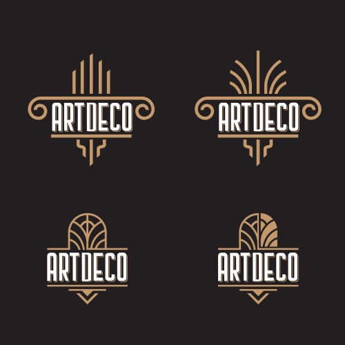 Art Deco Inspired Logo Placeit Abstract Logo Maker Featuring An Art