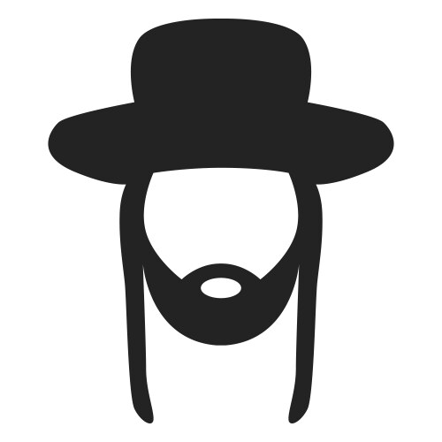 Rabbi Silhouette Vector Images (87)
