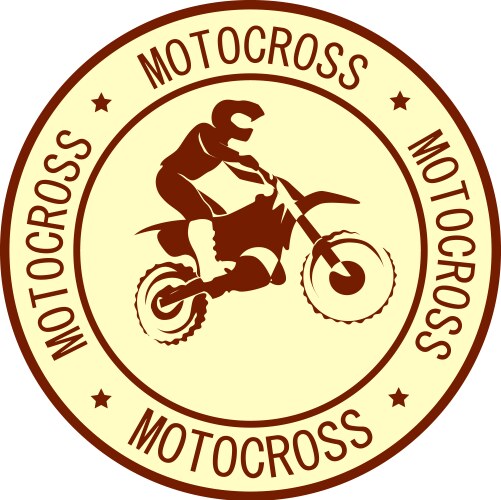 Motocross extreme sport background Royalty Free Vector Image