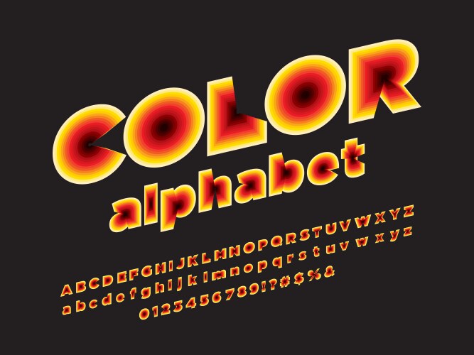 Fire font Royalty Free Vector Image - VectorStock