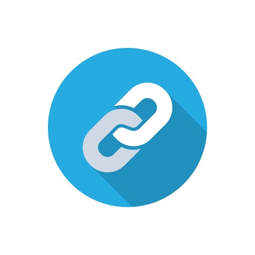 Link sign icon hyperlink symbol Royalty Free Vector Image