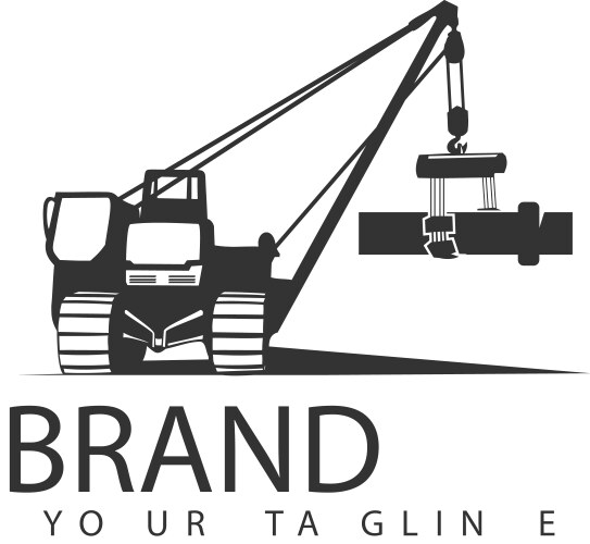 Boom lift logo Royalty Free Vector Image - VectorStock