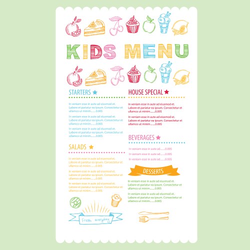 Kids Menu Vector Images (over 13,000)