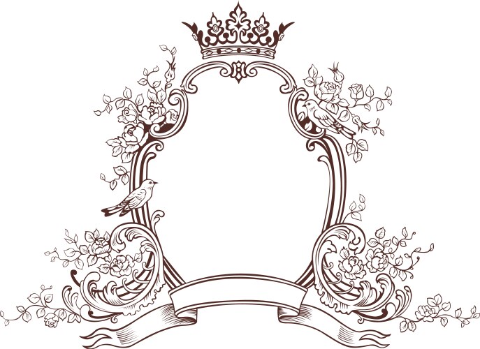 Antique Frame Tattoo Design