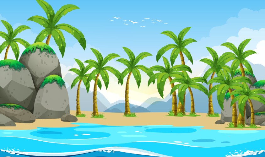 Beach Royalty Free Vector Image - VectorStock