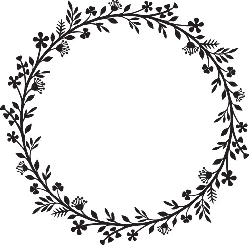 Flower Circle Border Vector Images (over 51,000)