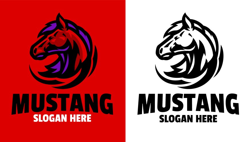 Mustang logo Vector Images & Graphics for Commercial Use | VectorStock