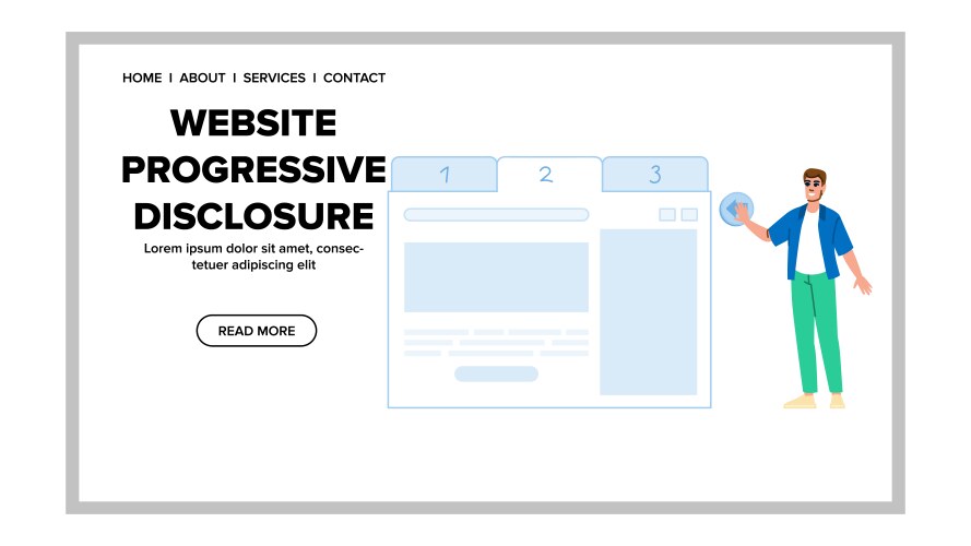 Conversion website user flow Royalty Free Vector Image