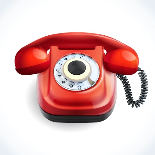 Retro style telephone Royalty Free Vector Image