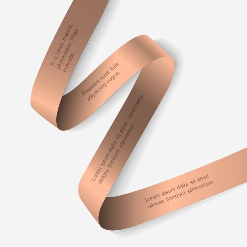 Elegant colorful ribbon banner Royalty Free Vector Image